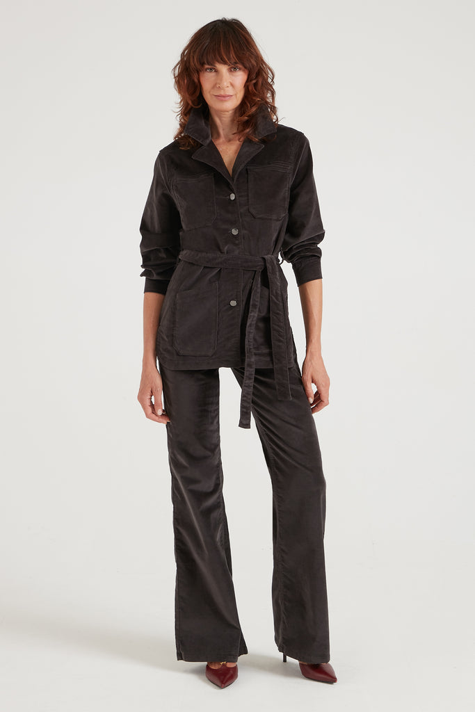 Special Agent Thornton The Belted Field Jacket | Gunmetal [Grey Velvet ...